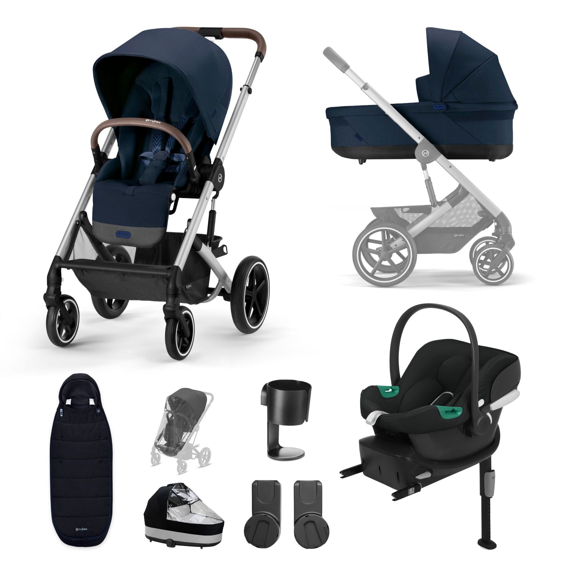 Cybex Balios S Lux 10 Piece Comfort Bundle-Ocean Blue | Kiddies Corner